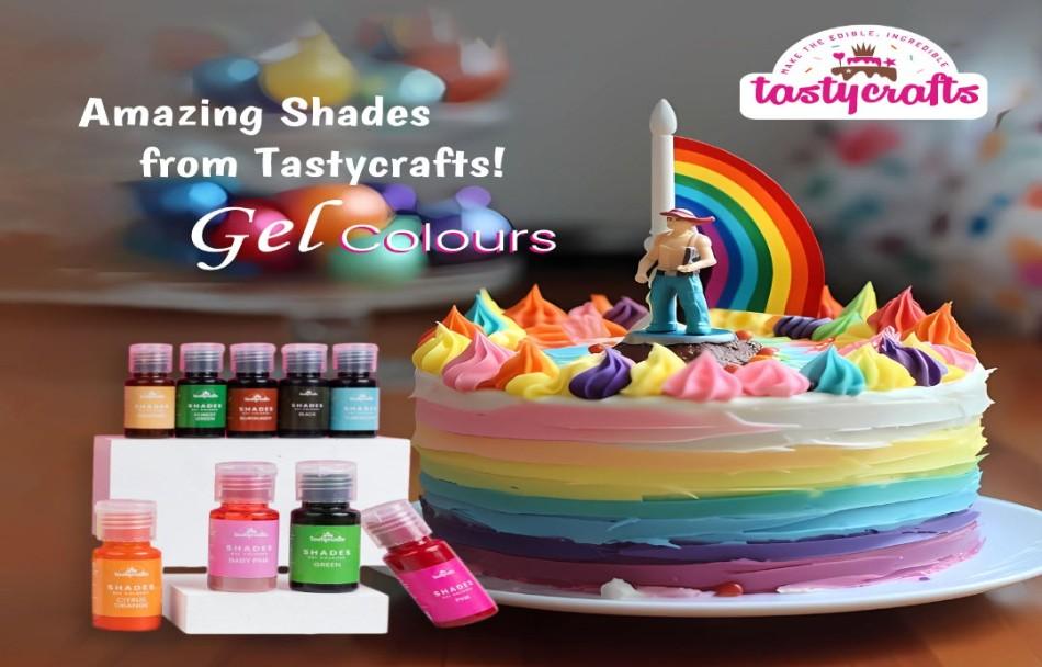 Vibrant baking food colours
